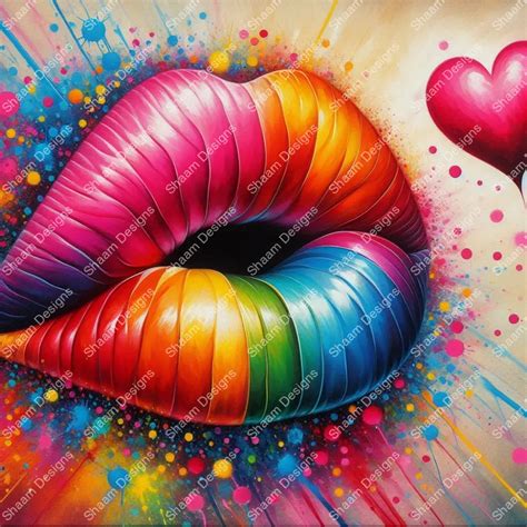 66 Rainbow Kiss Shaam Designs