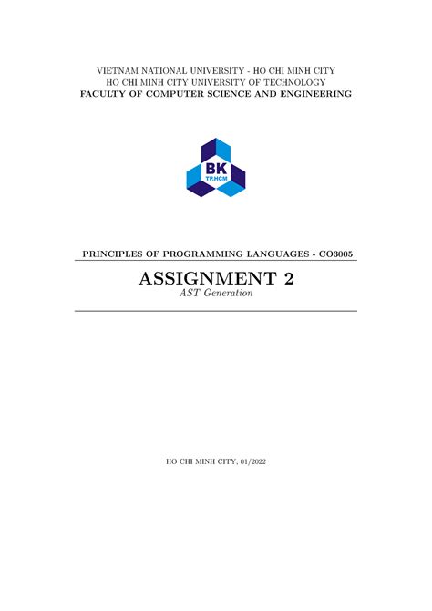 assignment 2 spec programming lecture vietnam national university