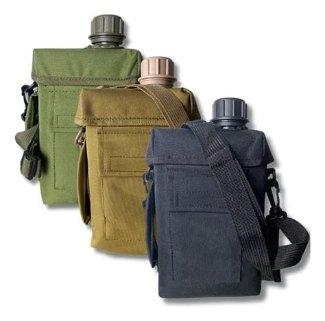 Cantil Tatico Militar Capacidade 2 Litros Com Capa Multicor