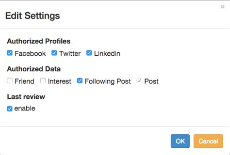14 The Form For Editing The Sharing Settings Download Scientific Diagram