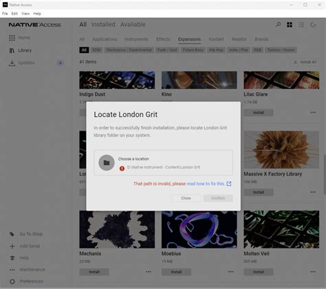Native Access Error Path Is Invalid When Trying To Locate An