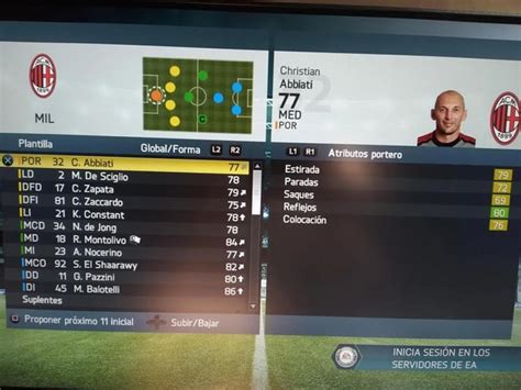 Plantilla De Futbol Fifa 14 Del Ac Milan 14 07 2021 Editorial La