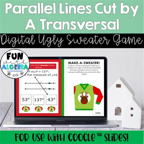 Writing Equations Of Parallel And Perpendicular Lines Winter Themed Made By Teachers