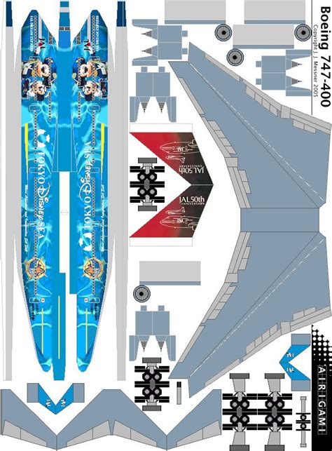 Boeing 747 400 Paper Model Kit Qantas Paper Model Airplane 747