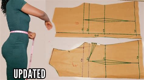 Updated Basic Bodice Pattern With Standard Dart Beginners Pattern