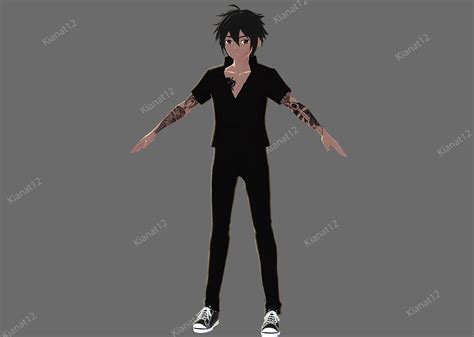 3d Model 3d Low Poly Male Avatar For Vrchat And For Vtubing Vr Ar