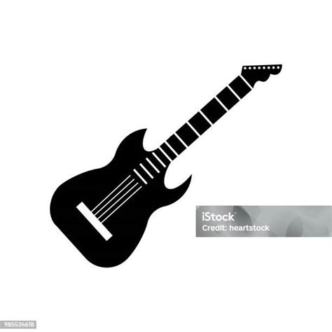 일렉트릭 기타 아이콘 벡터 아이콘입니다 간단한 요소 그림입니다 일렉트릭 기타 기호 디자인입니다 웹 및 모바일 사용할 수 있습니다 기타 현악기에 대한 스톡 벡터 아트 및 기타