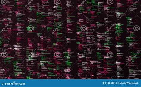 Details Of Programming Code On Computer Screen Animation Stock Photo Image Of Html Light
