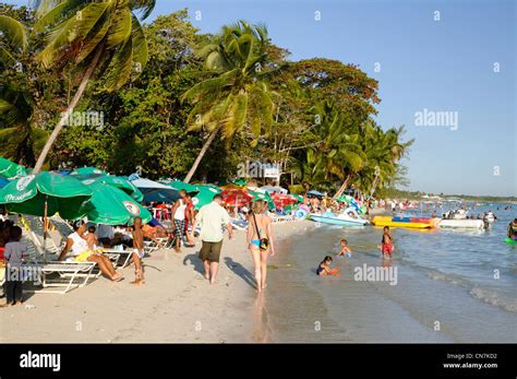 Dominican Republic Santo Domingo Province Boca Chica Tourists And