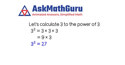 What Is 3 To Power Of 3 Exponent Rules Meaning And Examples