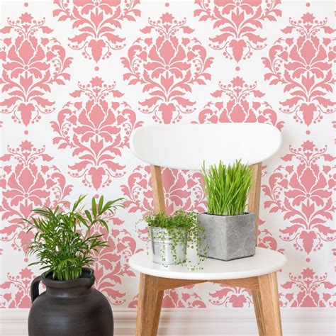 Damask Stencil Patterns Shop Diy Damask Wallpaper Stencils