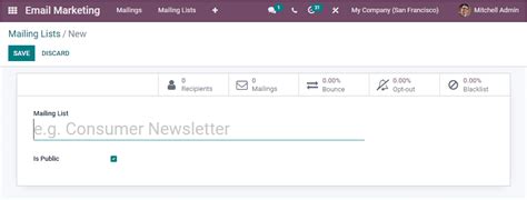 Mailing Lists In Odoo 15 Email Marketing Odoo V15 Enterprise