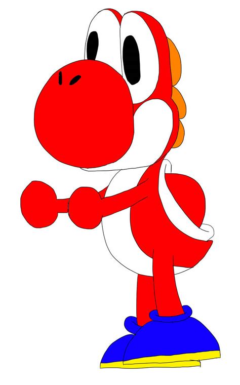 Red Yoshi By Popstarriethedreamon On Deviantart