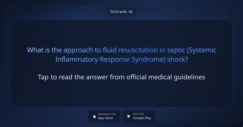 What Is The Approach To Fluid Resuscitation In Septic Systemic