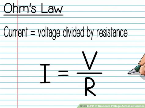 how to calculate voltage across a resistor with pictures