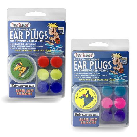 Putty Buddies Non Floatable Swim Plugs 3 Pair Pack