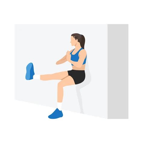 11 572 645 Wall Sit Exercise Vector Images Depositphotos