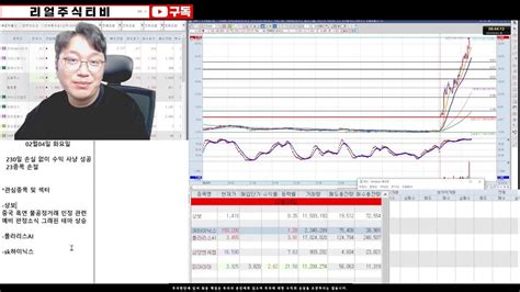 02월04일 주식방송 피아이이 ~ 2 실시간단타 230일 수익 실현 완료 Youtube