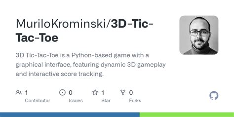 Github Murilokrominski3d Tic Tac Toe 3d Tic Tac Toe Is A Python