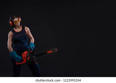 Sexy Woman With Chainsaw Royalty Free Images Stock Photos Pictures Shutterstock