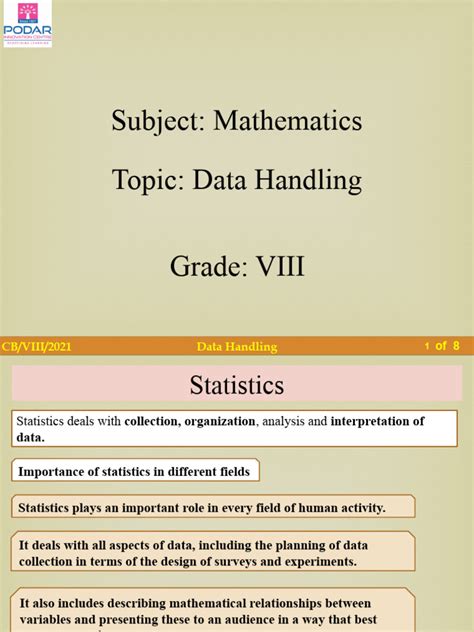 2 cbse viii math data handling pdf statistics data