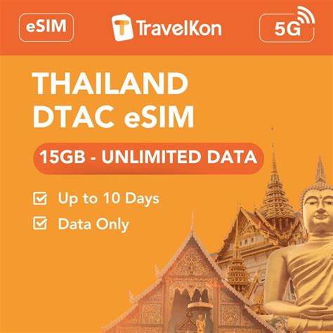 Thailand 5g Sim Card Dtac Travelkon