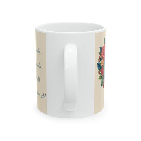 Floral Heart Mum With Poem Ceramic Mug 11oz Prettyful Products