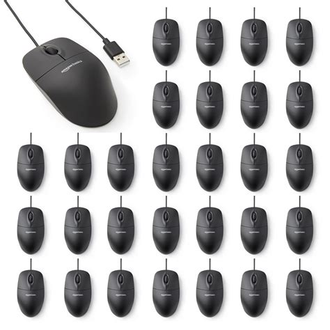 Amazon Basics 3 Button Wired Usb Computer Mouse Black Pack Desertcart Australia