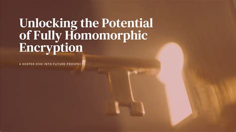 The Future Prospects Of Fully Homomorphic Encryption A Deeper Dive