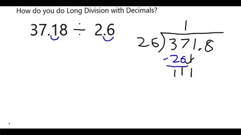 How Do You Divide Decimals YouTube