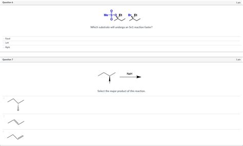 solved which substrate will undergo an sn1 reaction faster