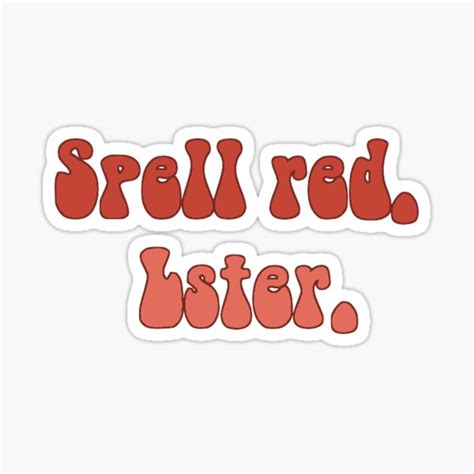 Beetlejuice Spell Red Lster Sticker For Sale By AngelicaOieLugo