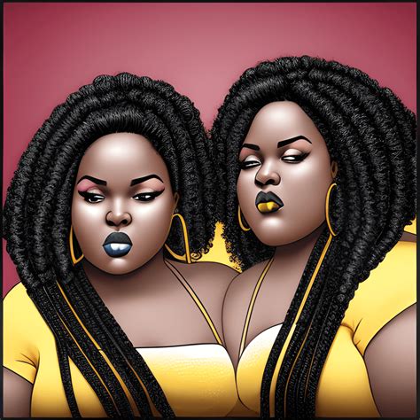 Melanin 8k Married Plus Size Curvy Couple · Creative Fabrica