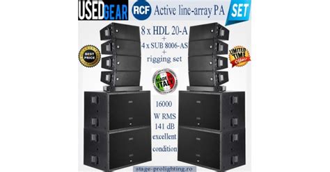 Used RCF Active Line Array PA SET