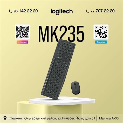 Комплект клавиатура и мышь Logitech Mk235 Ru 288 000 сум Периферийные устройства Ташкент на Olx