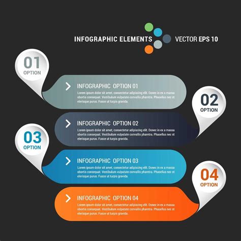 Rounded Rectangle Infographic With Numbers 834229 Vector Art At Vecteezy