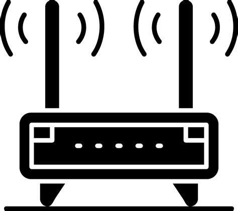 Router Glyph Icon 36604439 Vector Art At Vecteezy
