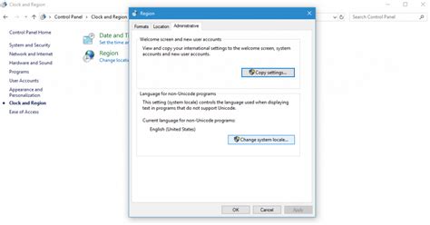 Fix Language Issues For Non Unicode Program In Windows 10
