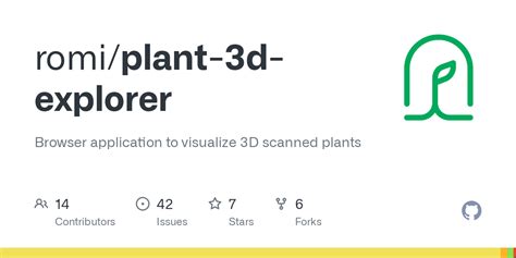 GitHub Romi Plant D Explorer Browser Application To Visualize D Scanned Plants