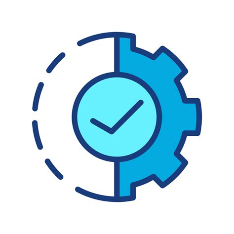 Process Icon In Flat Style Isolated On White Process Symbol In Black