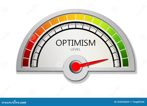 Optimism Measuring Device With Arrow And Scale Stock Illustration Illustration Of Balance