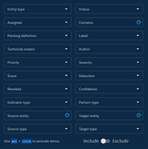 Include Or Exclude Option In Shared Feeds · Issue 1055 · Opencti