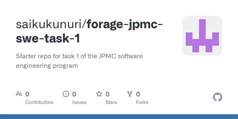 GitHub Saikukunuri Forage Jpmc Swe Task Starter Repo For Task Of The JPMC Software