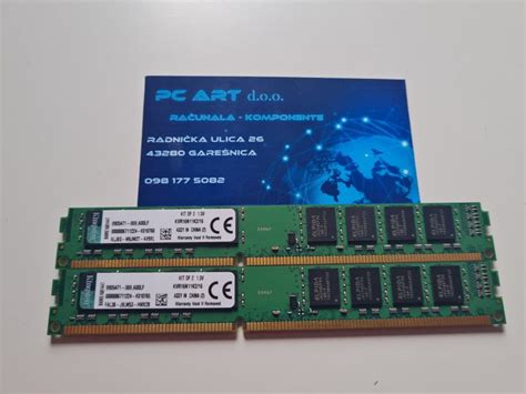 Kingston KVR16N11K2/16 16GB (2x8GB) DDR3, PC3 12800, 1600 MHz - Račun