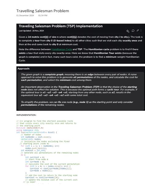 Travelling Salesman Problem Pdf Computational Problems Theoretical Computer Science
