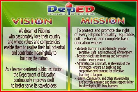 Deped Vision Mission And Core Values Classroom Rules Poster Unamed My XXX Hot Girl