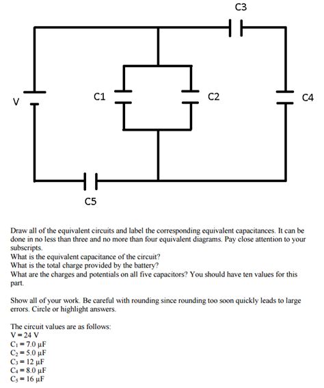 Solved Draw All Of The Equivalent Circuits And Label The Chegg