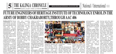 Bobby Chakraborty On Linkedin I Thank The Leading National Daily From Odisha The Kalinga