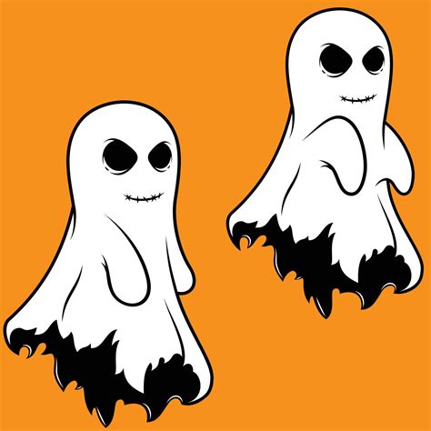 Halloween Ghost Vector Design 9579823 Vector Art At Vecteezy