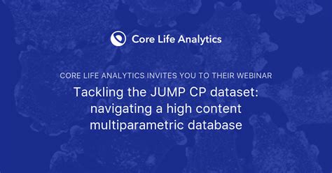 Tackling The Jump Cp Dataset Navigating A High Content Multiparametric